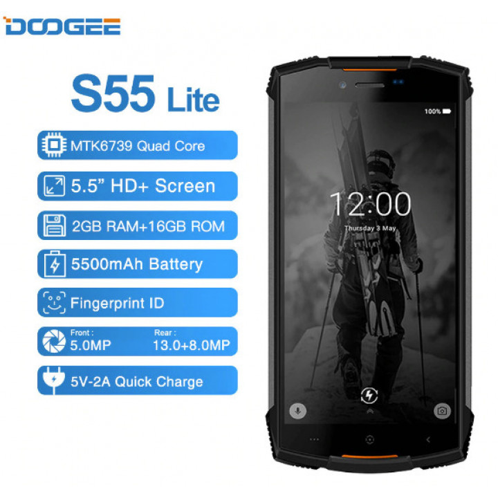 Doogee S55 Lite Black/ orange